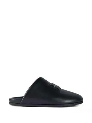 Givenchy Puffy Mules In Nappa Leather - Black