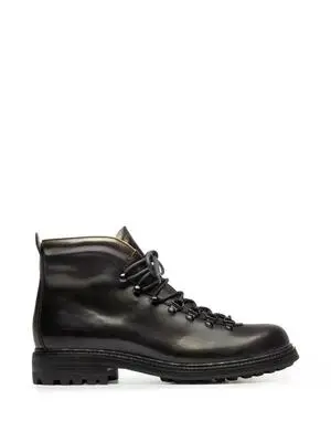 Officine Creative Lace-up Leather Boots - Brown