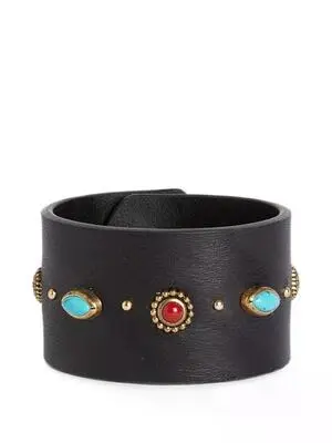 Momoni Saguaro Studded Leather Bracelet