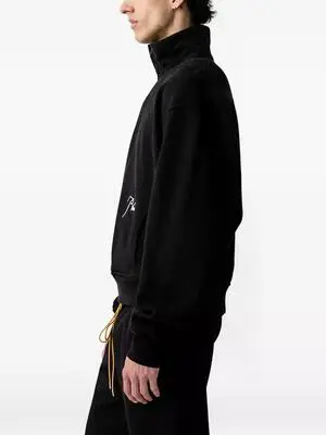 Rhude Logo-embroidered Quarter-zip Sweater
