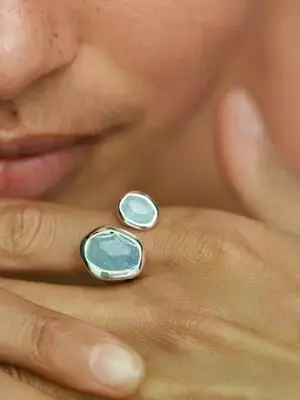Monica Vinader Odyssey Gemstone Open Ring