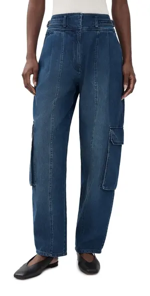 APIECE APART Belle Whistle Cargo Jeans - Bluey