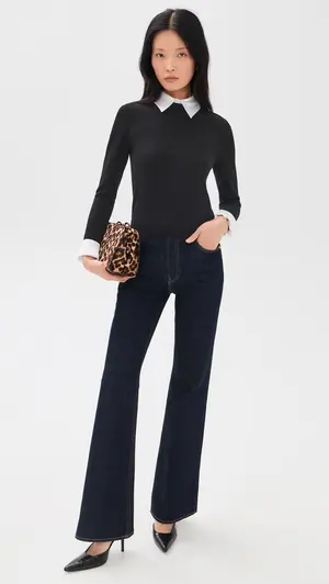 Alice + Olivia Porla Collared Sweater