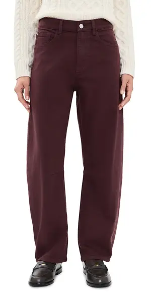Warp + Weft Bna Soft Curve Barrel Jeans - Garnet