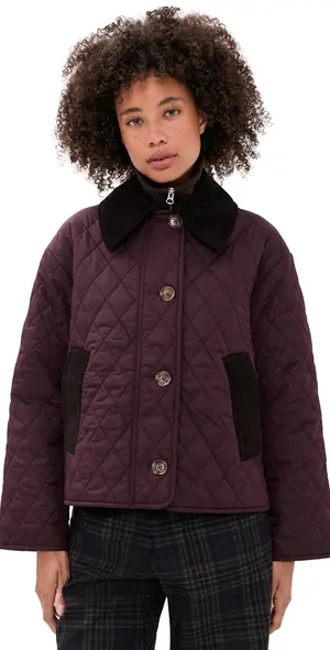 Barbour Moira Quilted Jacket - Fig/shadow Classic