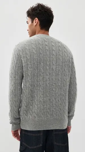ALEX MILL Jordan Cable Cashmere Sweater