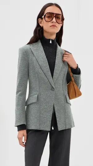 Simkhai Auden Knit Combo Blazer