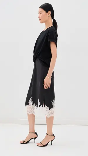 3.1 Phillip Lim Draped T-shirt Slip Combo Dress