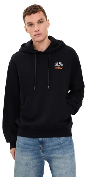 Off-White Off Line Regular Hoodie - Black