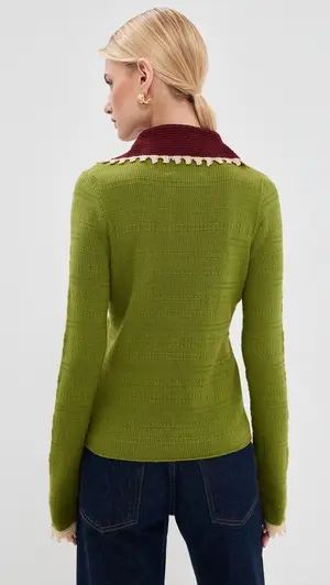 La DoubleJ Picket Polo Sweater