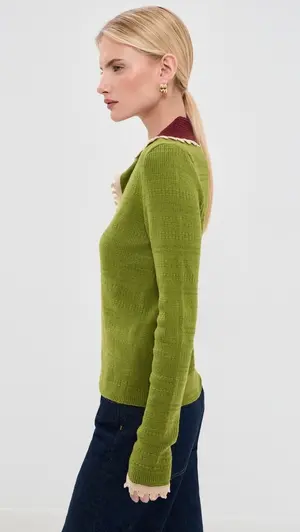 La DoubleJ Picket Polo Sweater