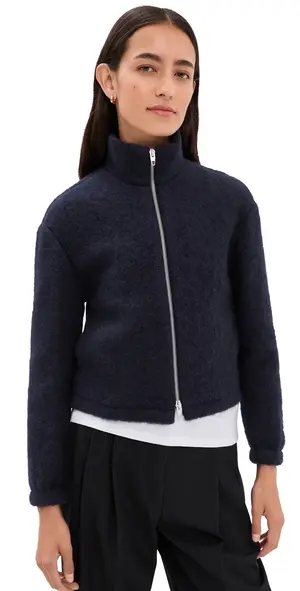 JIL SANDER Zip Up Sweatshirt - Ink