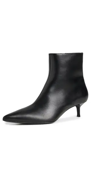 Staud Sebastian Kitten Heel Ankle Boots - Black