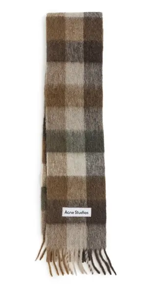 Acne Studios Vally Scarf - Brown