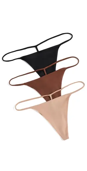 NEGATIVE Glace String Thong 3 Pack - Praline
