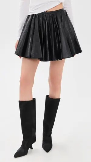 HAIKURE Ziggy Silky Leather Skirt
