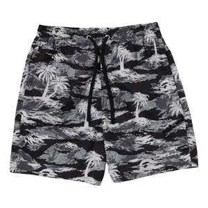 A BATHING APE Palm Tree Camo Relaxed Fit Beach Shorts