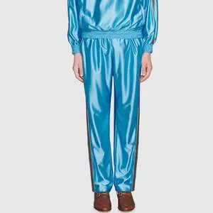 Gucci Shiny Jersey Jogging Pant With Web