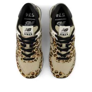 NEW BALANCE 574 'leopard Print Stoneware - Stoneware/black/linen