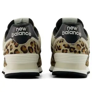 NEW BALANCE 574 'leopard Print Stoneware - Stoneware/black/linen