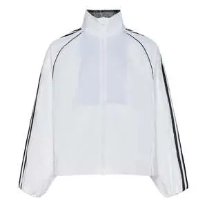 Adidas Dance Lace Mixed Woven Jacket Asia Sizing - White