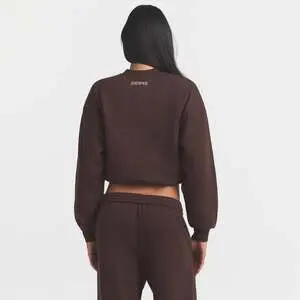 SKIMS Bomber Jacket | Deep Neutral | | Cotton Fleece - Espresso