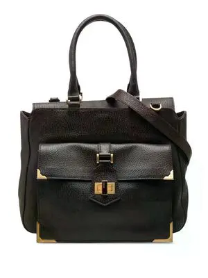 FENDI 2010-2026 Textured Leather Classico No 3 Satchel