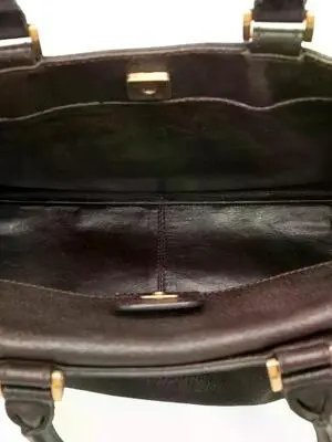 Fendi 2010-2026 Textured Leather Classico No 3 Satchel