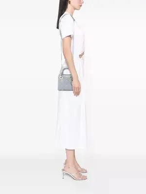 Dior 2016 Mini Lambskin Cannage Lady Satchel