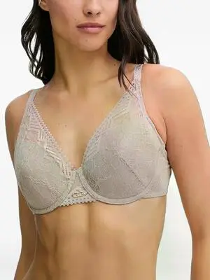 Chantelle Lace-embellished Underwired Bra - Neutrals