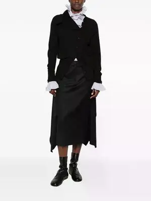 JUUN.J Asymmetric Button-fastening Cardigan