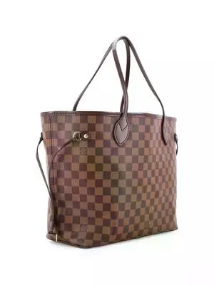 LOUIS VUITTON Neverfull Damier Mm Tote Bag - Brown