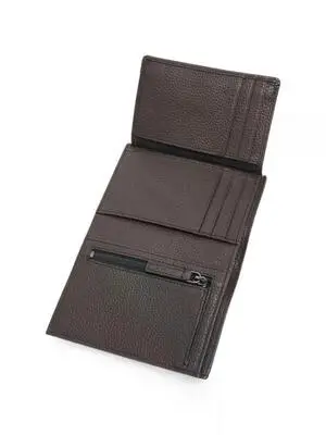 LANCEL Leon Grained-leather Wallet