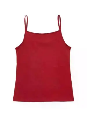 AMOMENTO Ribbed Sleeveless Top