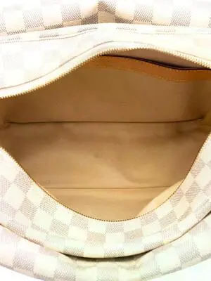 LOUIS VUITTON 2006 Damier Azur Naviglio Crossbody Bag - White