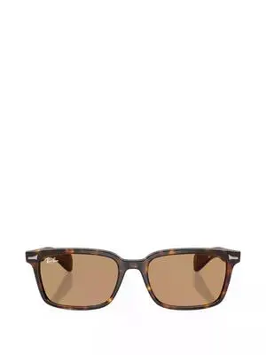 Ray-ban Brunel Rectangle-frame Sunglasses - Brown