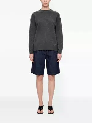 Victoria Beckham Logo-plaque Drop-shoulder Sweater
