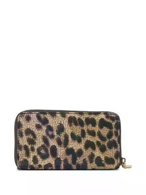 Borbonese Leopard-print Zip-around Wallet - Neutrals