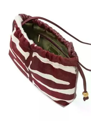 BIAGINI Small Peggy Zebra-print Clutch Bag