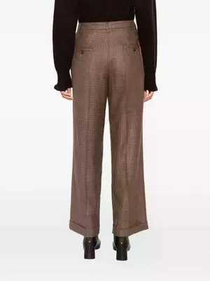 Aspesi Check Pleated Trousers