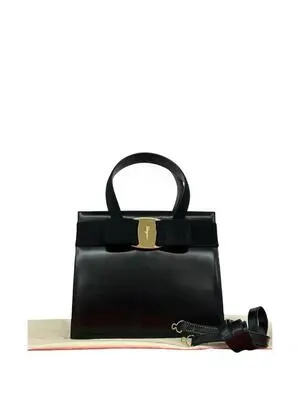 FERRAGAMO 1990-2010 Leather Vara Bow Satchel
