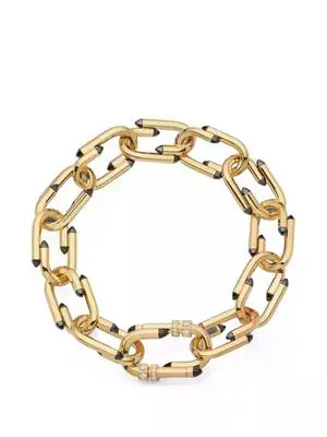 NOUVEL HERITAGE Try Me Enamel And Diamond Bracelet - Gold