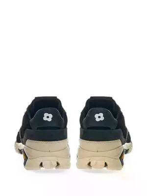 LARDINI Suede Panelled Sneakers