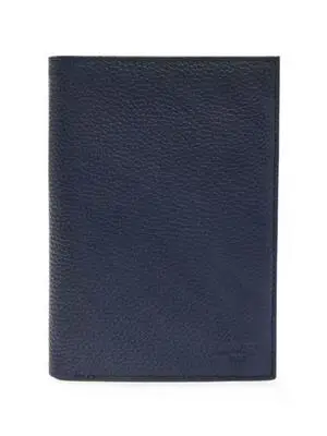 LANCEL Leon Grained-leather Wallet - Blue