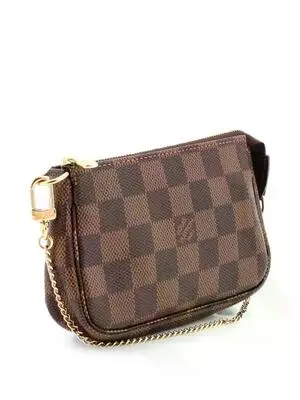 LOUIS VUITTON Pochette Accessoires Damier Mini Clutch Bag