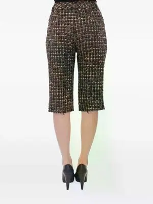 Dolce & Gabbana Tweed-effect Shorts - Brown