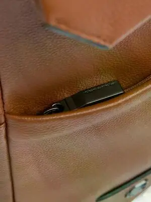 PIQUADRO Russel Leather Laptop Backpack