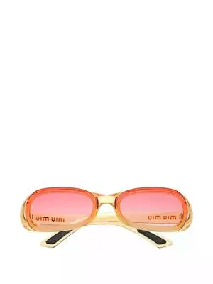 Miu Miu Rimless Rectangle-frame Sunglasses