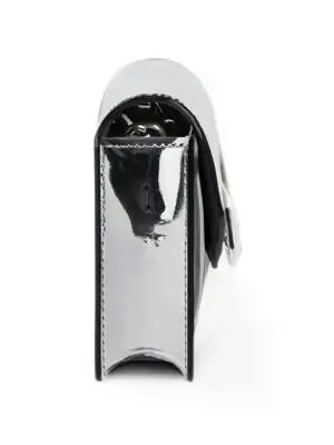 Givenchy Antigona Wallet On Chain In Mirror Leather