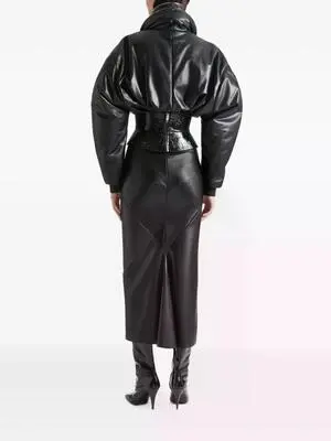 Givenchy Corset Belt In Leather With Tape Print